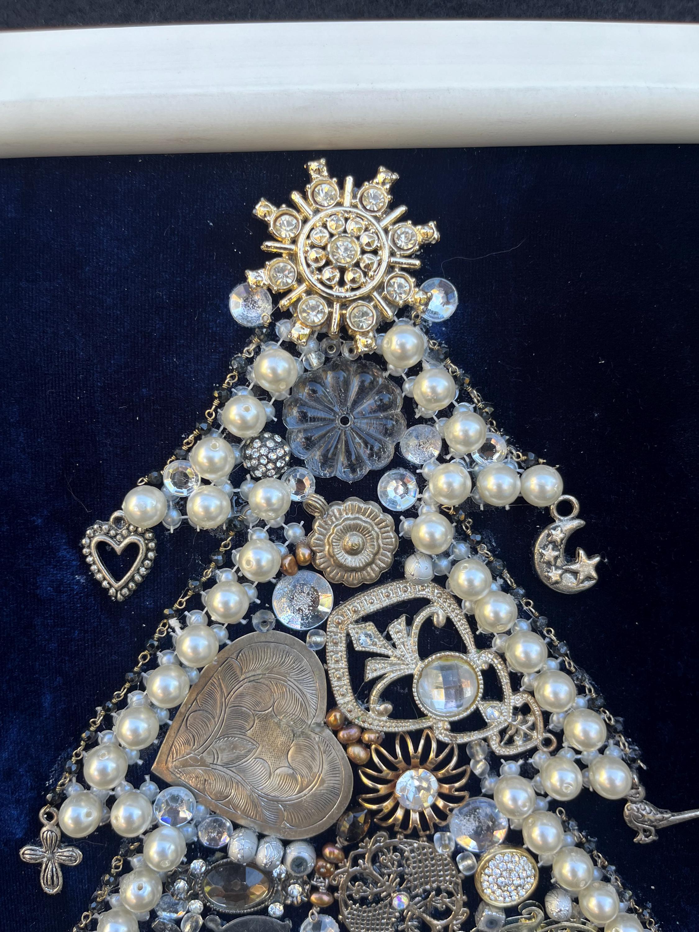 One of A Kind Handmade Upcycled Christmas Xmas Tree Frame Holiday Decor ...