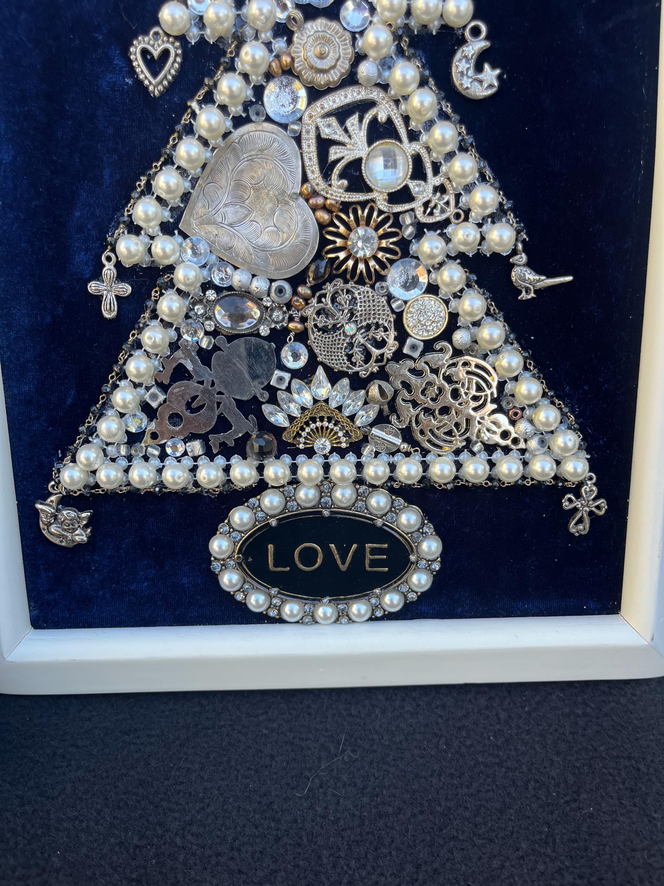 One of A Kind Handmade Upcycled Christmas Xmas Tree Frame Holiday Decor ...