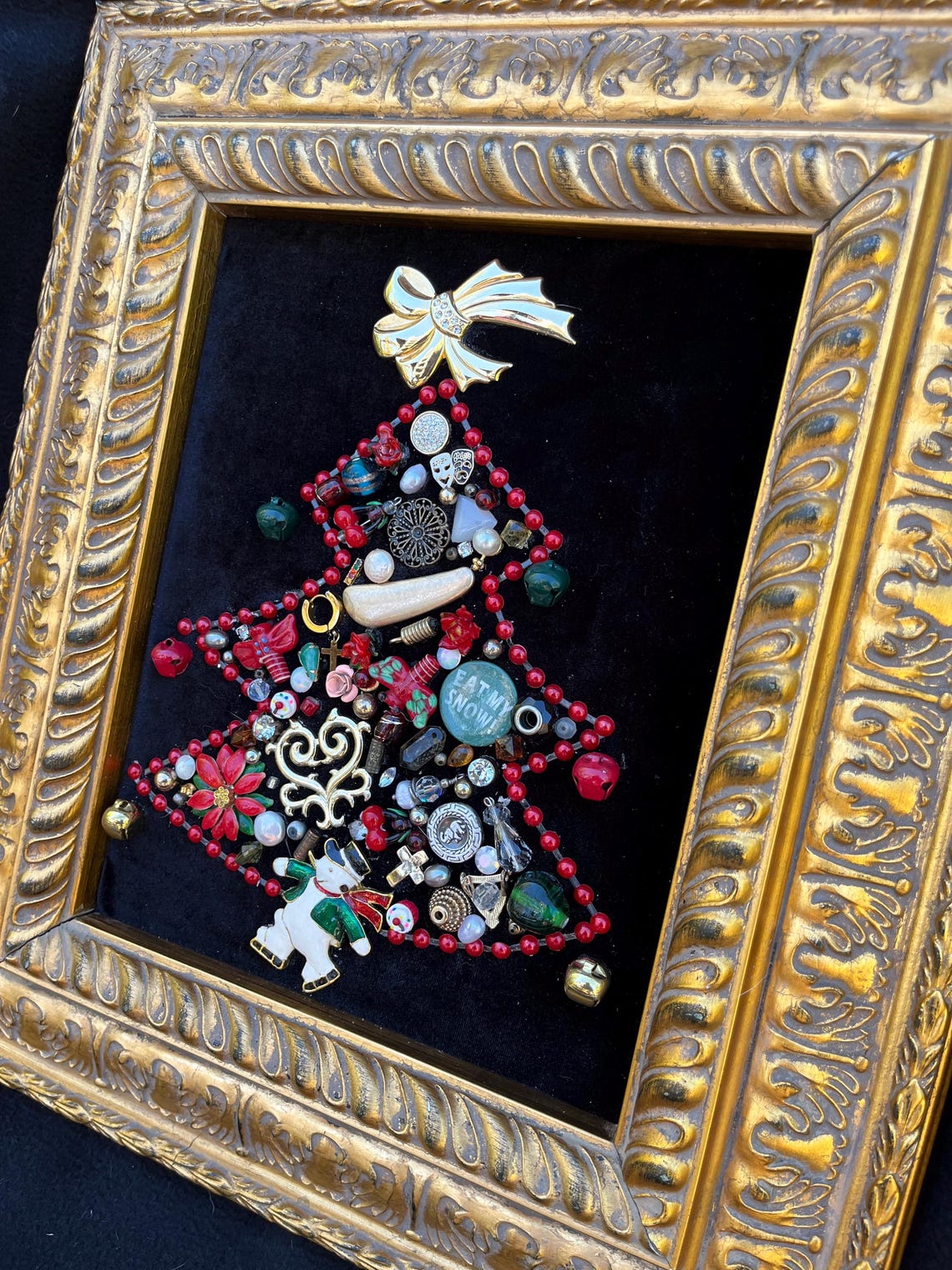 One of A Kind Handmade Upcycled Christmas Xmas Tree Frame Holiday Decor ...