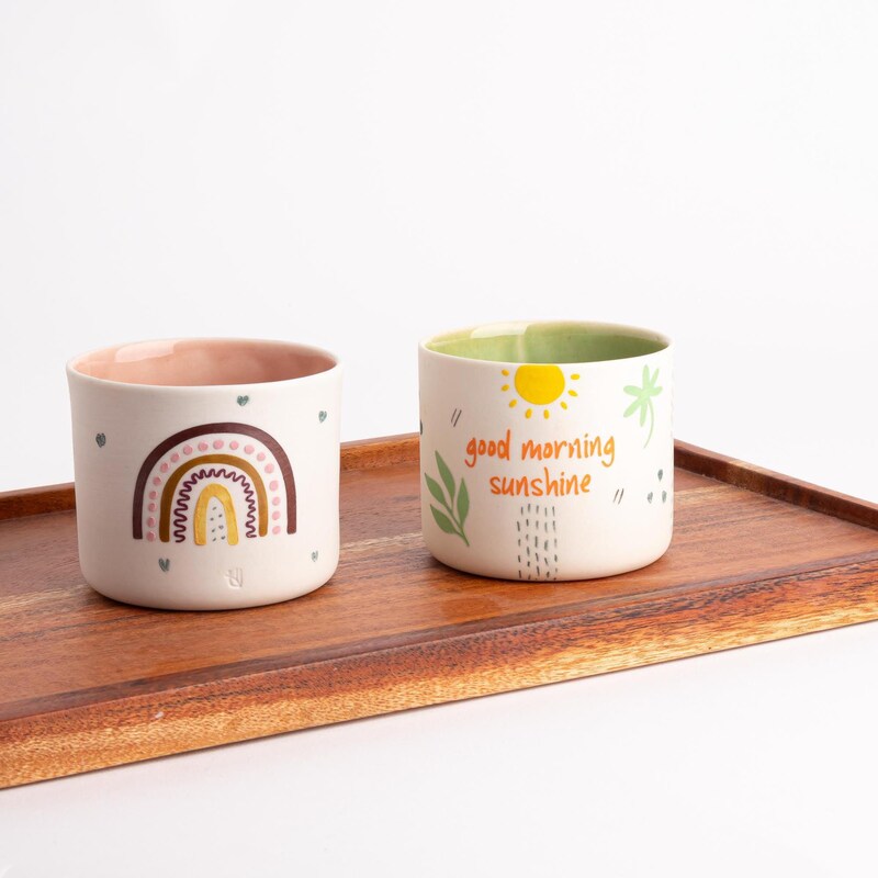 Hand Painted Cups - Etsy