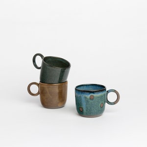 Handmade Ceramic Espresso Cup: Artisan Reactive Glaze Drinkware - Etsy