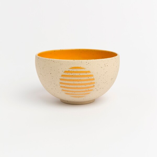 Yellow Cereal Bowl - Etsy
