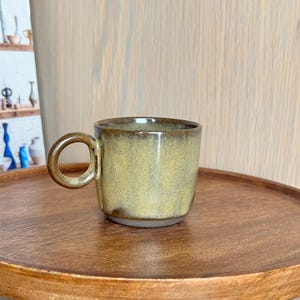 Handmade Ceramic Espresso Cup: Artisan Reactive Glaze Drinkware - Etsy