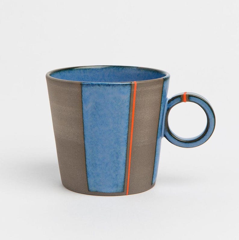 Handmade Ceramic Art Mug: Modern Pottery Coffee Cup - 12 Oz - Etsy