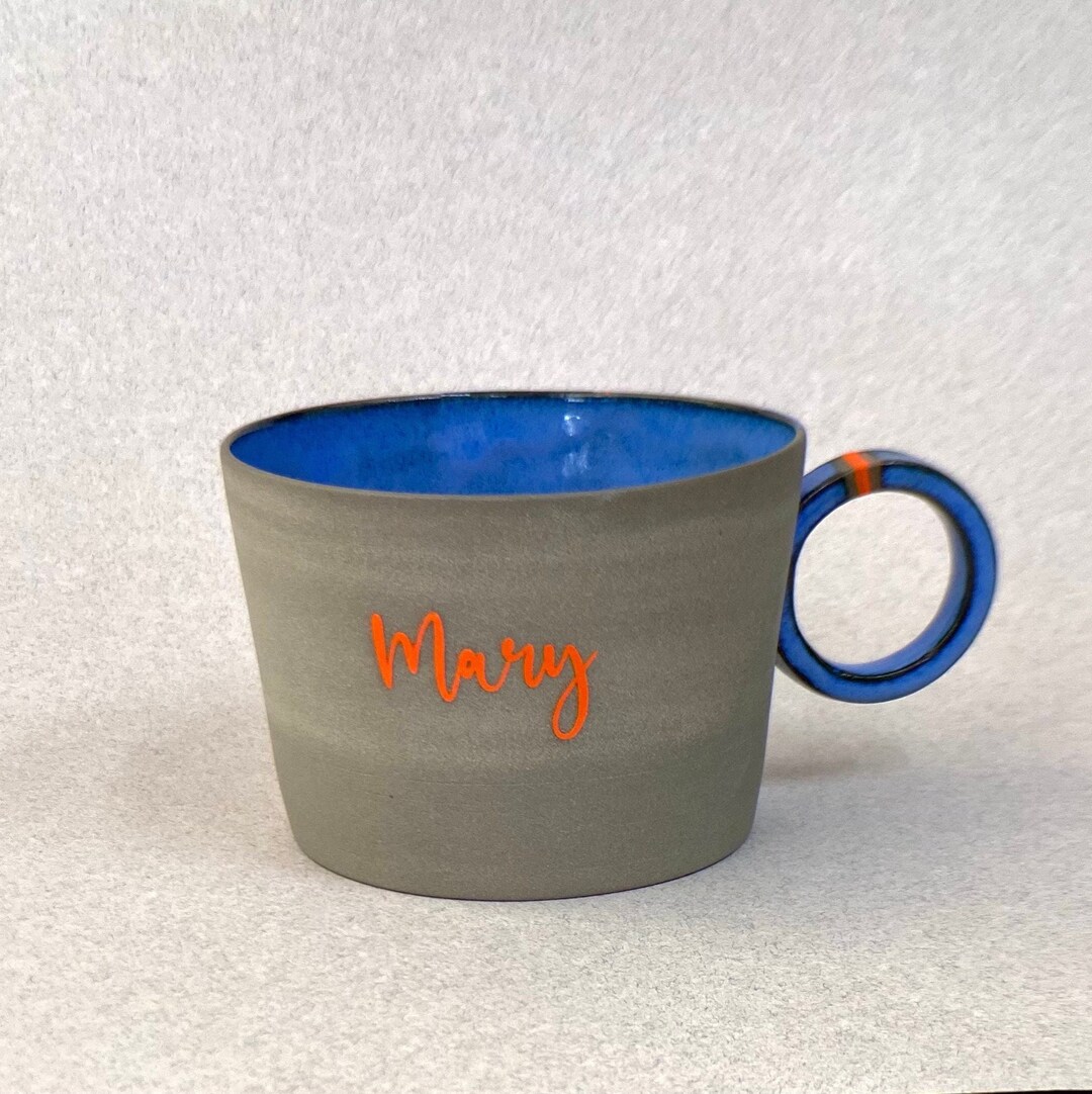 Custom Ceramic Mug With Name Custom Pottery Mug Artisan Cup Perfect ...