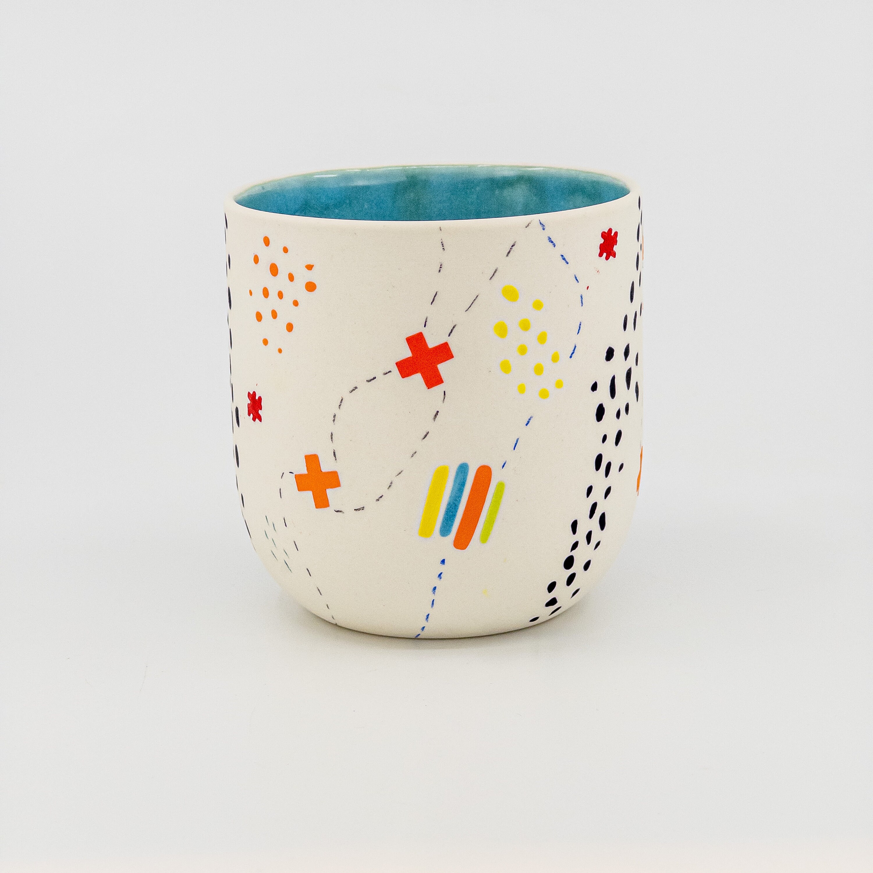 Handmade Ceramic Cup Pottery Art With Custom Porcelain Design ...