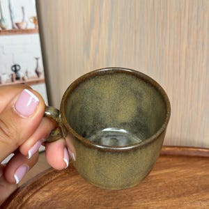 Handmade Ceramic Espresso Cup: Artisan Reactive Glaze Drinkware - Etsy