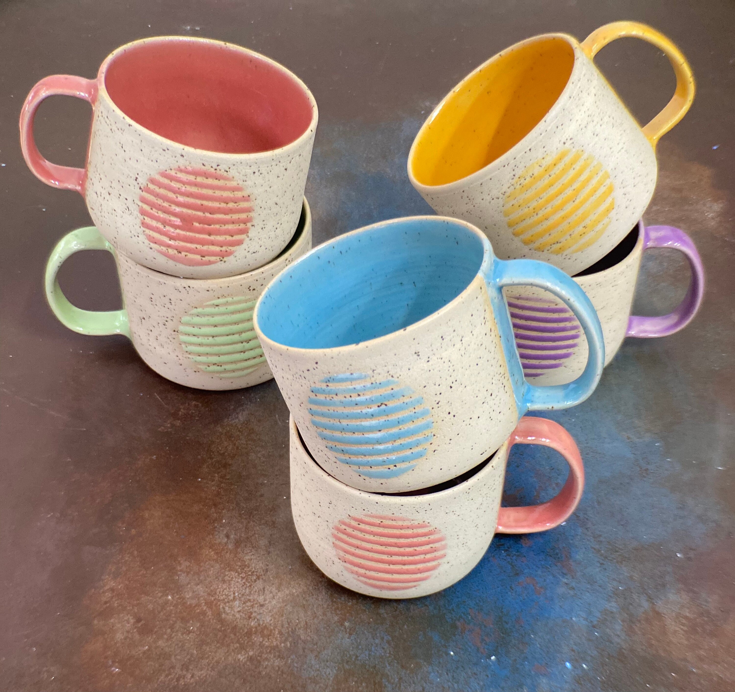 Speckled Mint Green Ceramic Mug Handmade Pottery Tea Cup - Etsy