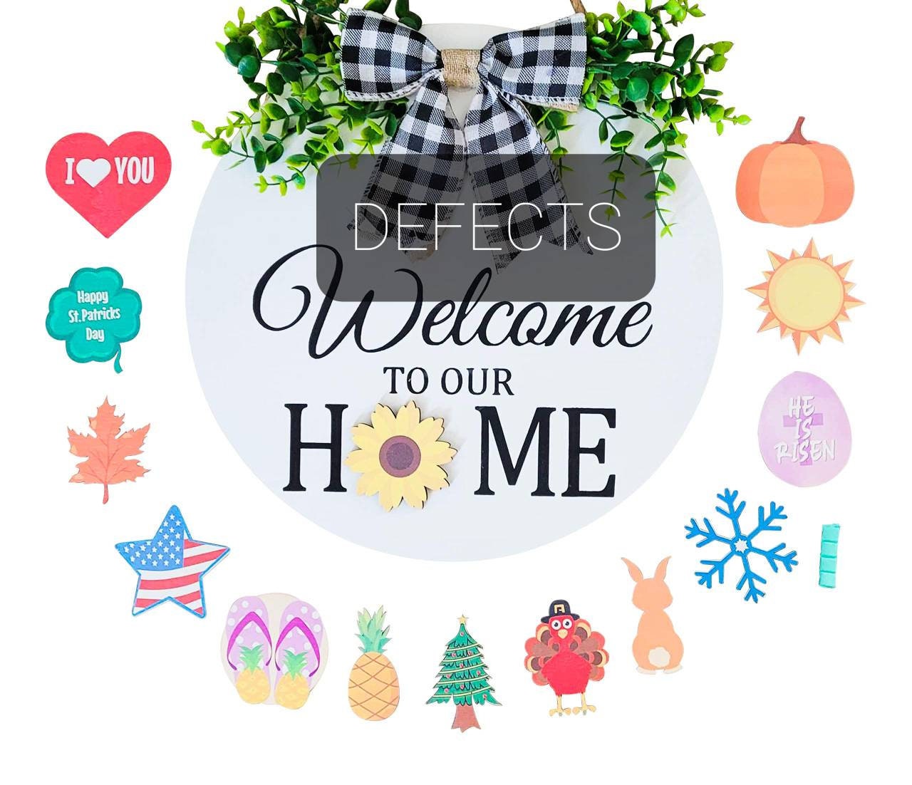 Interchangeable Welcome Sign Defects - Etsy
