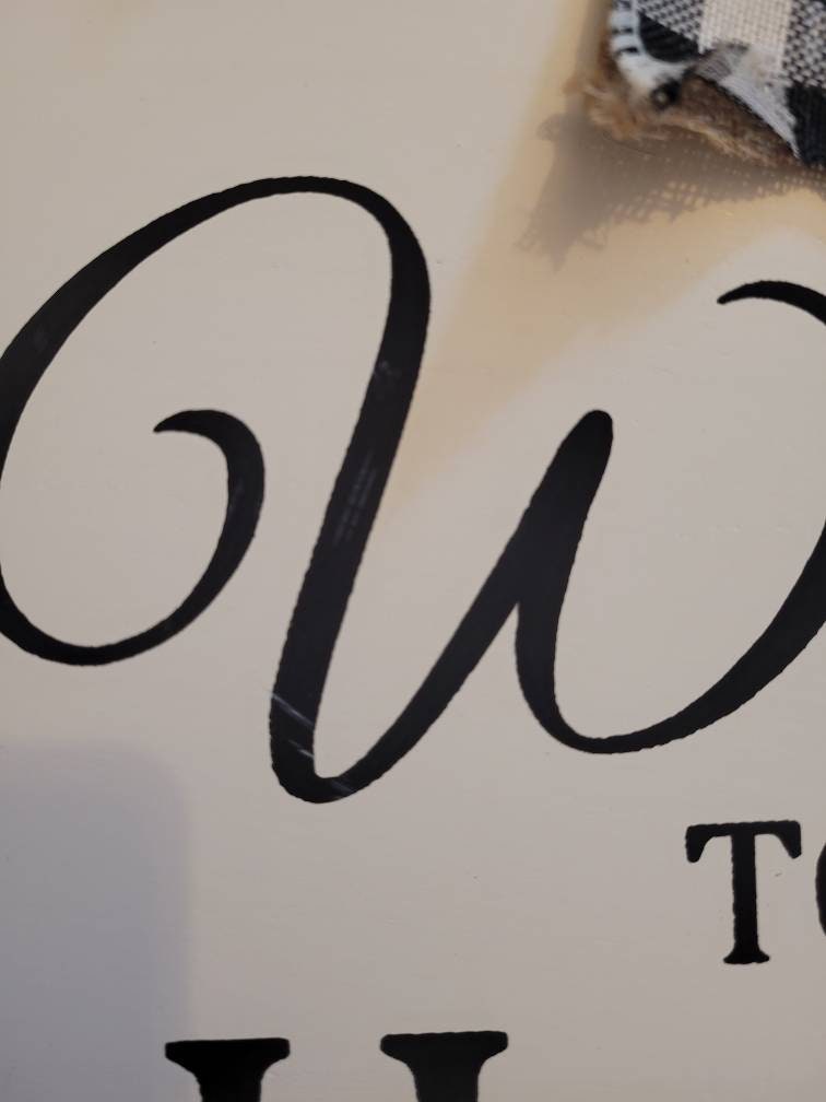 Interchangeable Welcome Sign Defects - Etsy