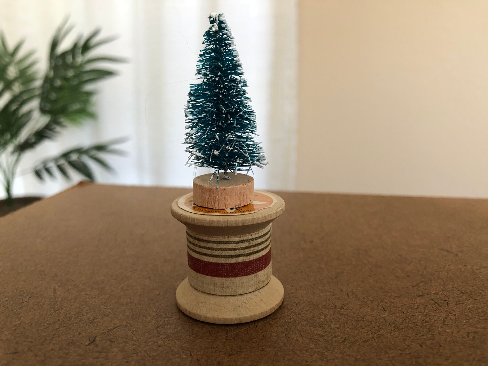 Wooden Spool Christmas Tree Decorations - Etsy