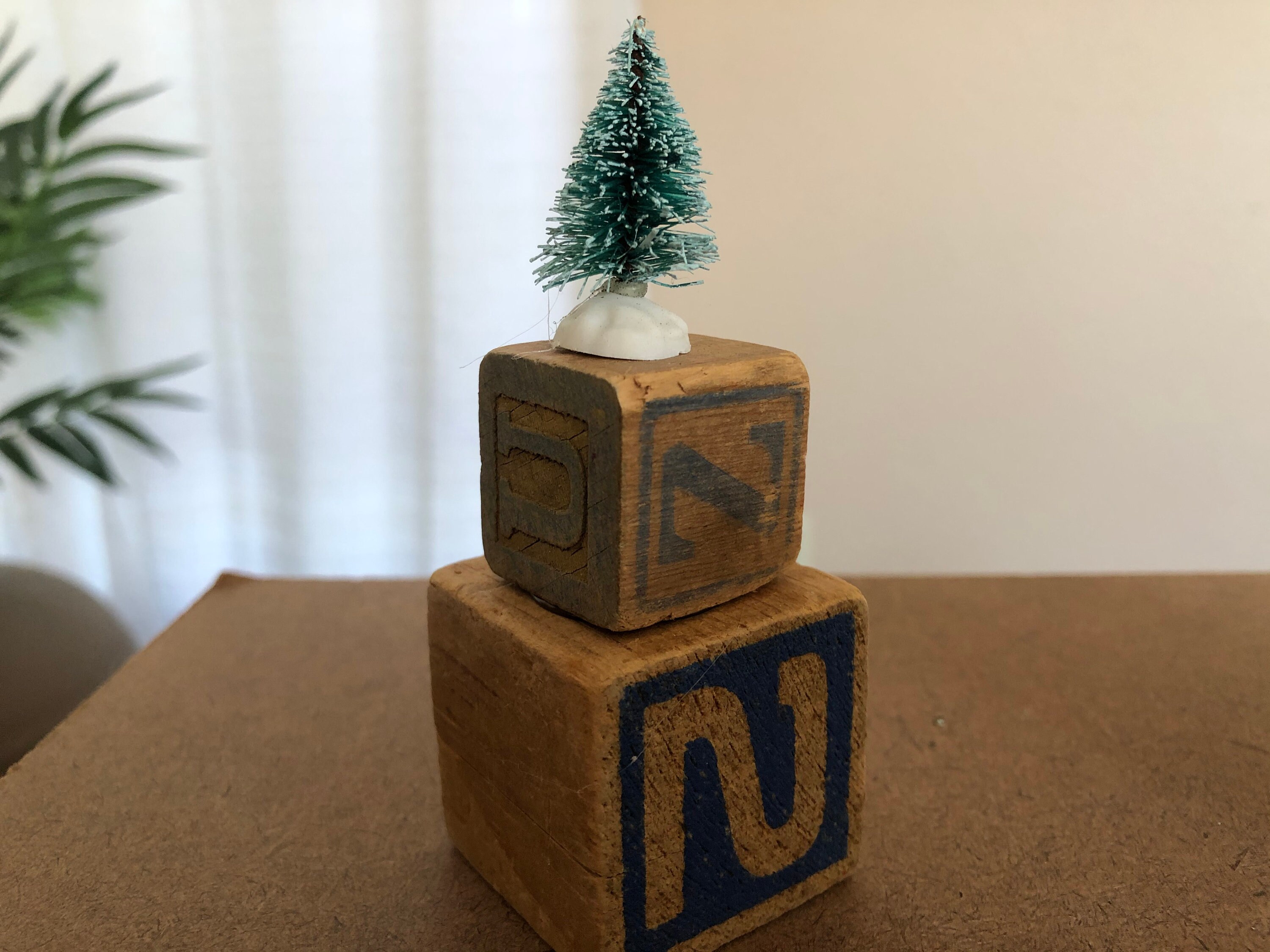 Wooden Block Christmas Tree Decorations - Etsy