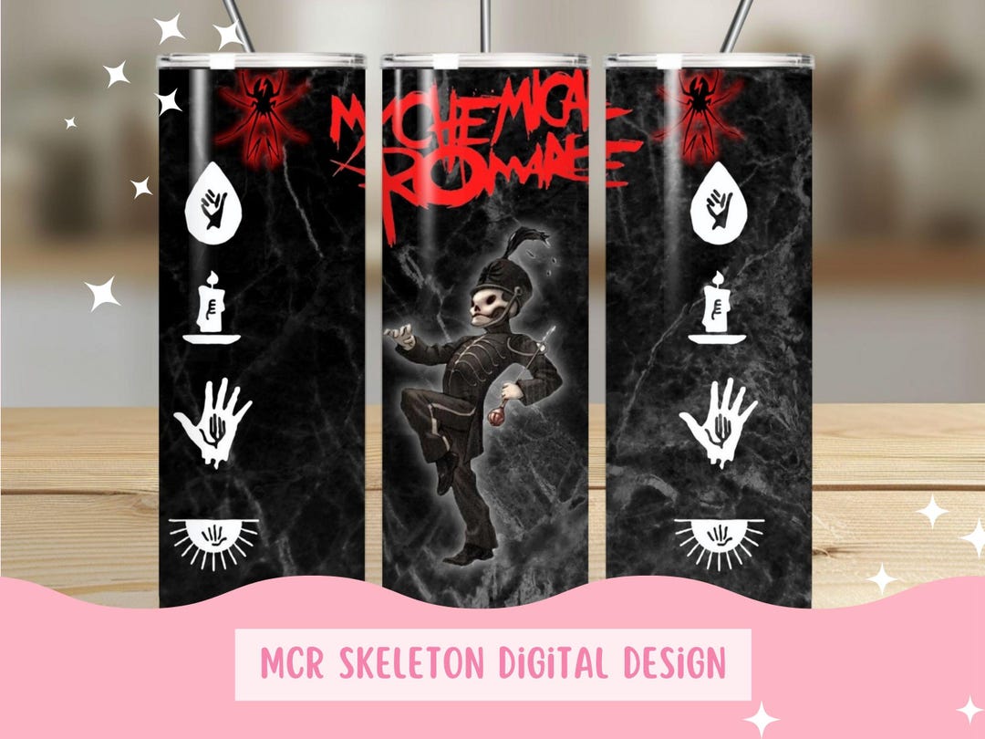 MCR Skeleton 20oz Tumbler Digital Design, Pngs for Tumblers ...