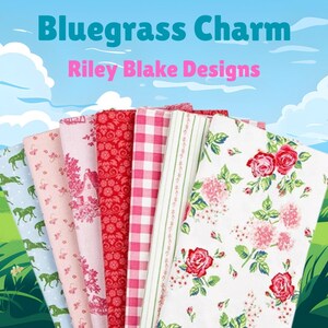 Bluegrass Charm | 7-piece Curated Bundle | Cotton Fabric | Horses Farm ...