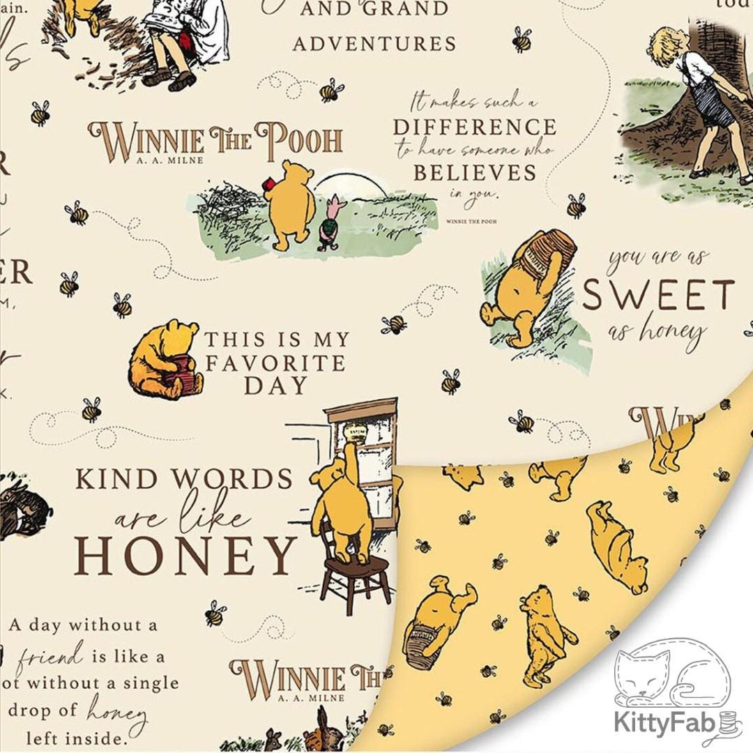 EXTRA WIDE - Winnie the Pooh - Double Sided Velvety Lush | Riley Blake ...
