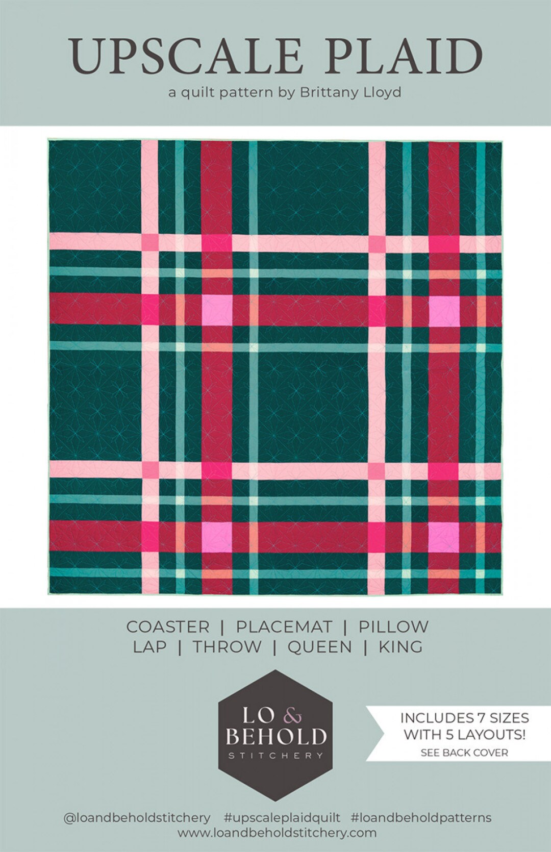 Upscale Plaid Quilt Pattern by Lo & Behold Stitchery - Etsy