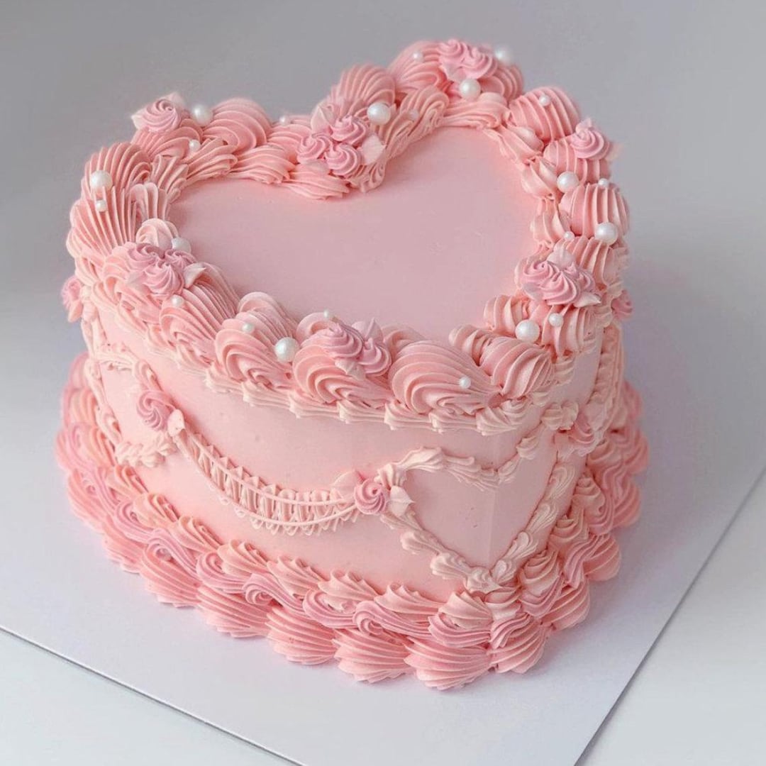 Cake Decorating Heart Shaped Plates | Lambeth Shape Cake Ganache Plates ...