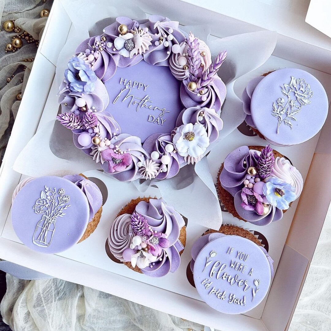 Bakers Bunch Cupcake Toppers Bunny Tails Dried Flower Cake Decorations ...