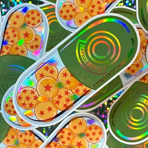 Dragon Ball Capsule Pill Clear or Holographic Vinyl Sticker - Etsy
