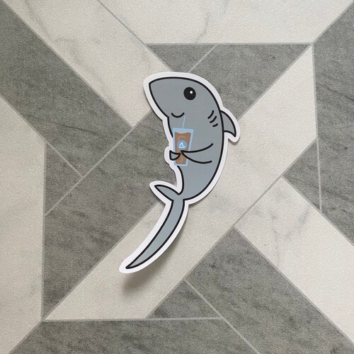 Shark Vinyl Sticker Great White Shark Sticker Vinyl Decal | Etsy