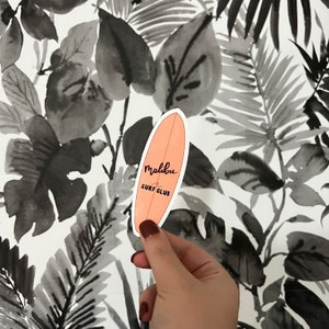 Malibu Surf Club Sticker - Etsy
