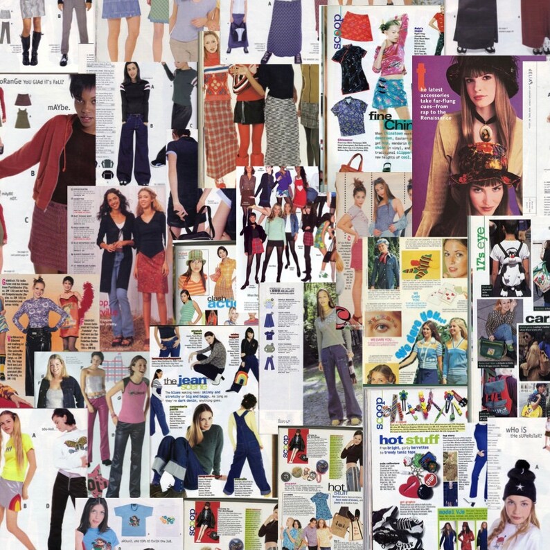 Vintage Magazine Collage Wall Collage (image DOWNLOAD) - 60 Images - Etsy