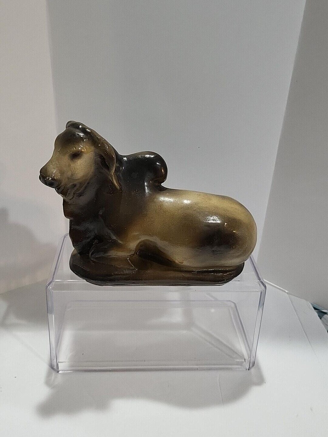 Vintage Ceramic Cow Bull Glazed Nativity Scene Animal Decor - Etsy