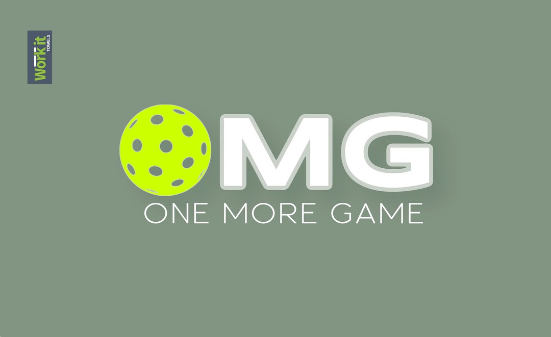 OMG/ One More Game/ Pickleball/ Pickleball Towel/ Pickleball Accesories ...