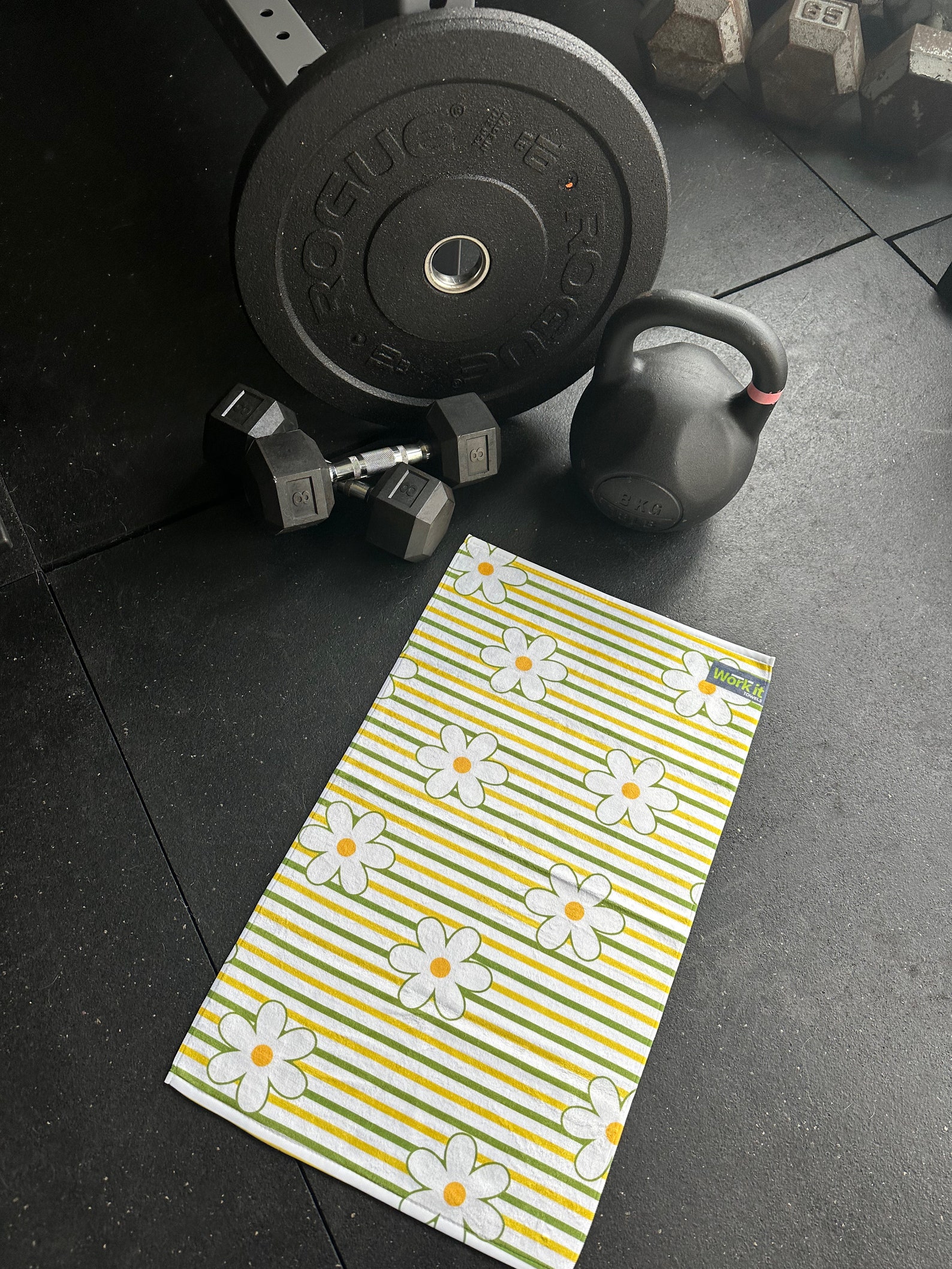 Daisy, Gym Towel, Fitness Towel, Exercise Towel, Sweat Towel, Workout ...