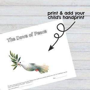 Noah's Ark Handprint Craft, Bible Activities Sunday School Art ...