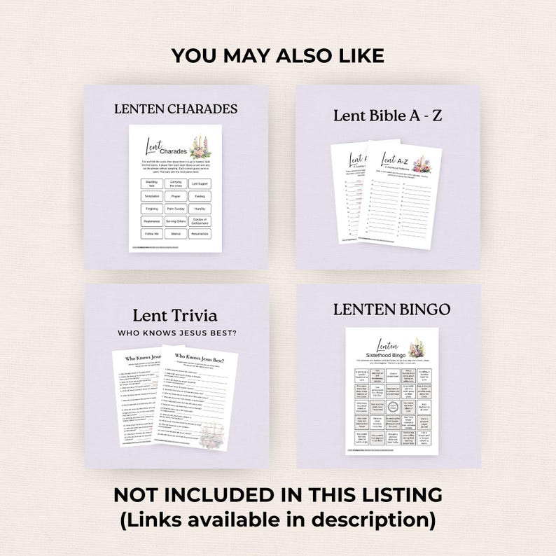Lent Bible Word Scramble Printable PDF Game for Church Groups, Faith ...