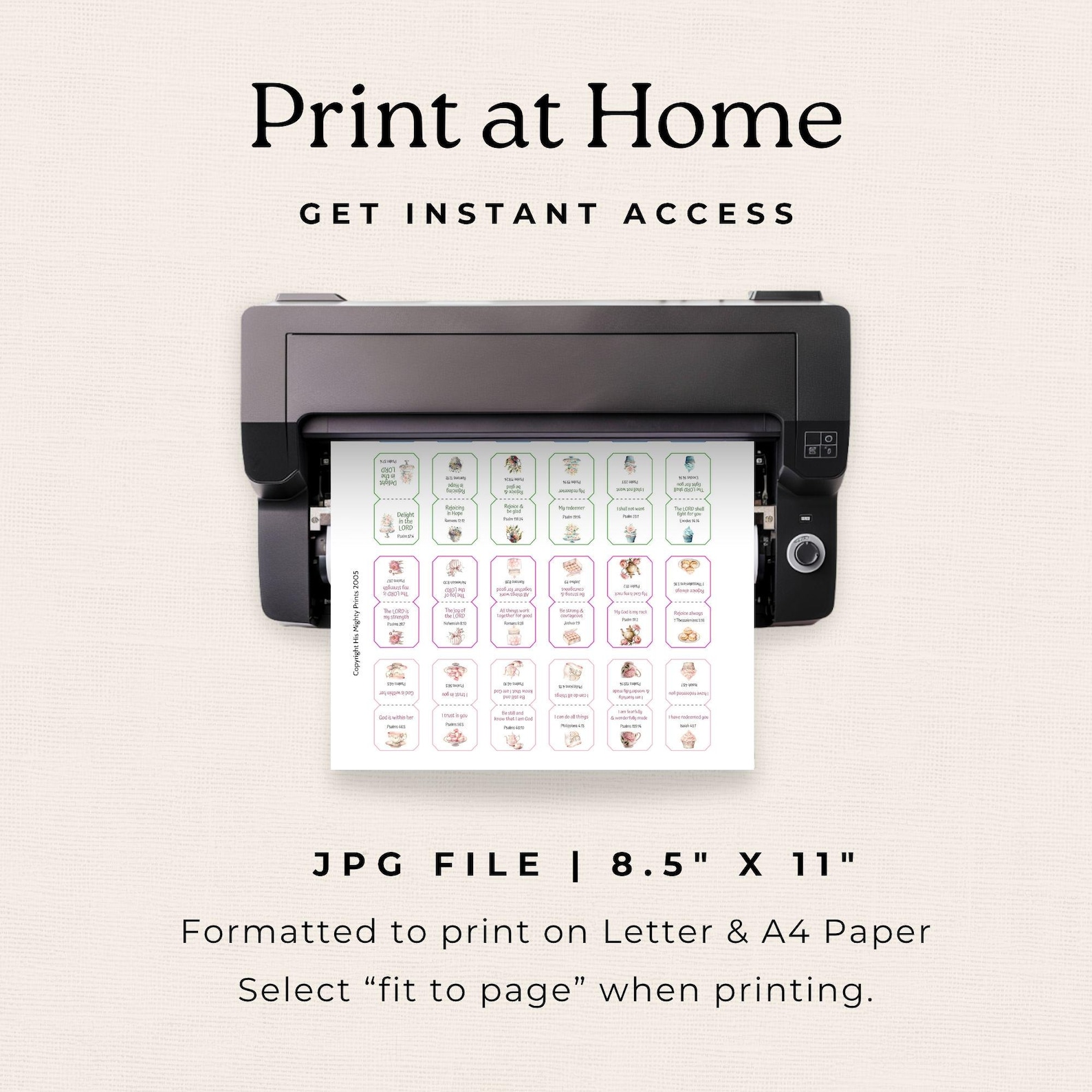 Printable Scripture Tea Bag Tags With Bible Verses – Christian Tea ...