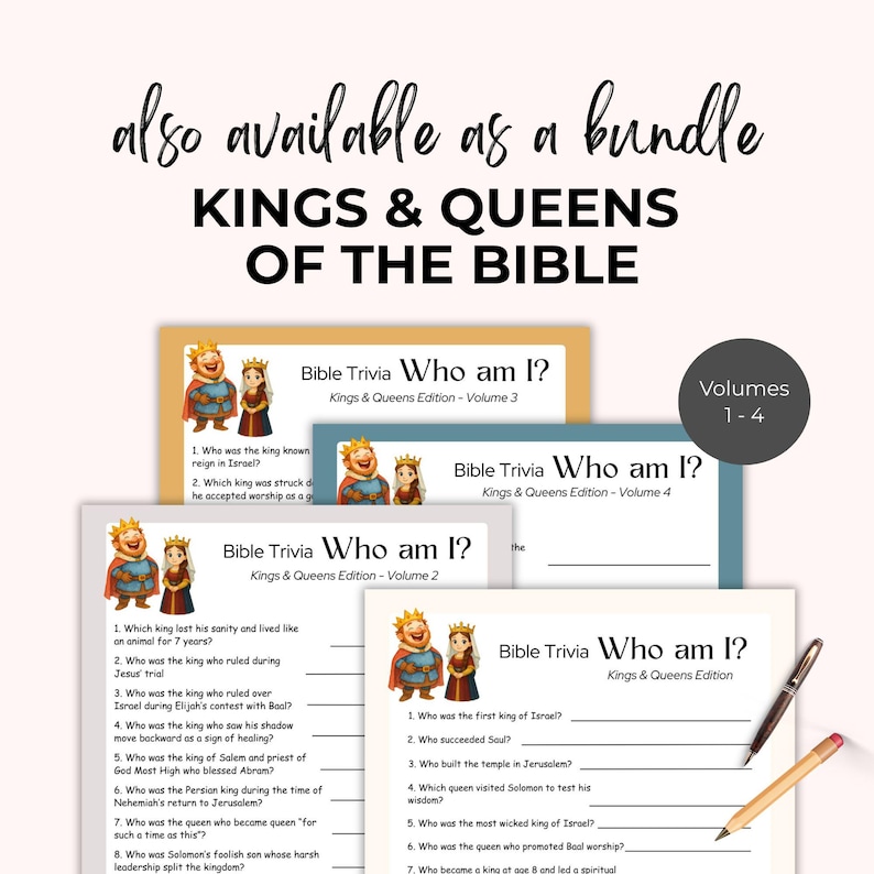 Fall Harvest Bible Trivia Game Printable for Church Events, Sunday ...