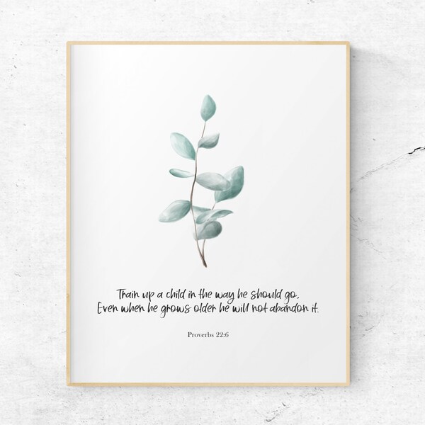 Proverbs 22 6 - Etsy