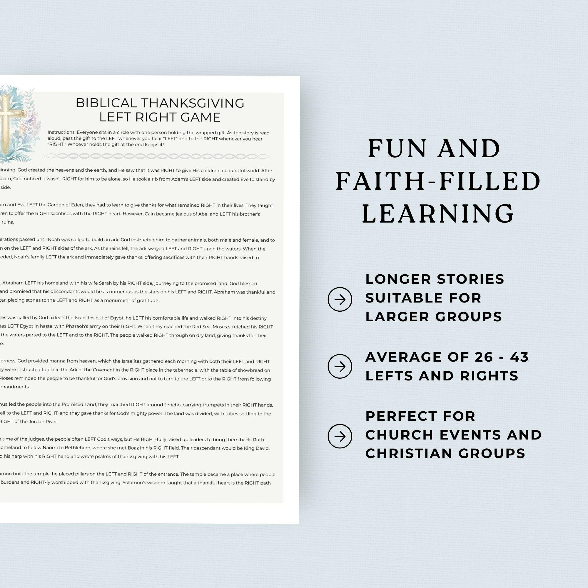 Fathers Day Left Right Game Party Game,the Prodigal Son,pass the Prize ...