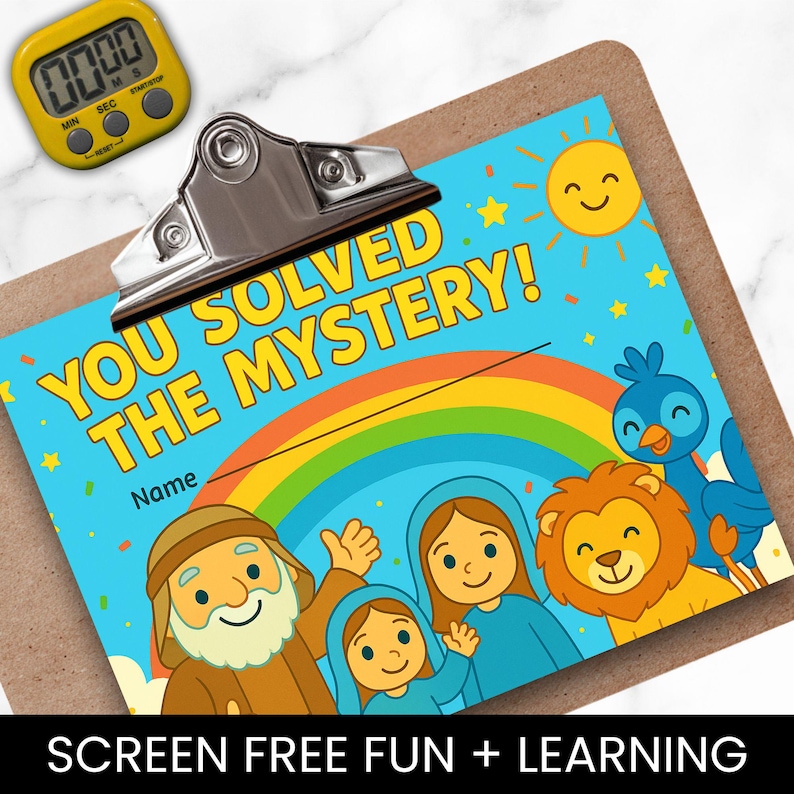 Noah's Ark Escape Room - Activity for Youth, Printable Bible Game for ...