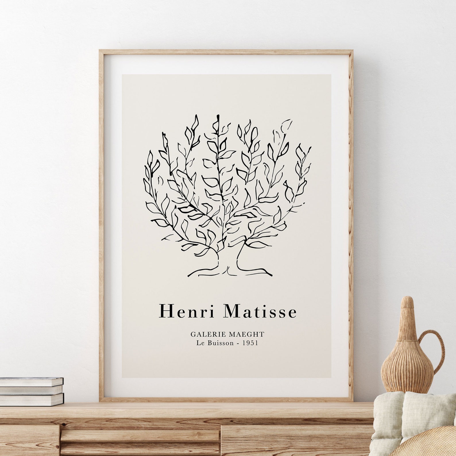 Henri Matisse Tree, Premium Matte Poster, Galerie Maeght, Matisse Wall ...