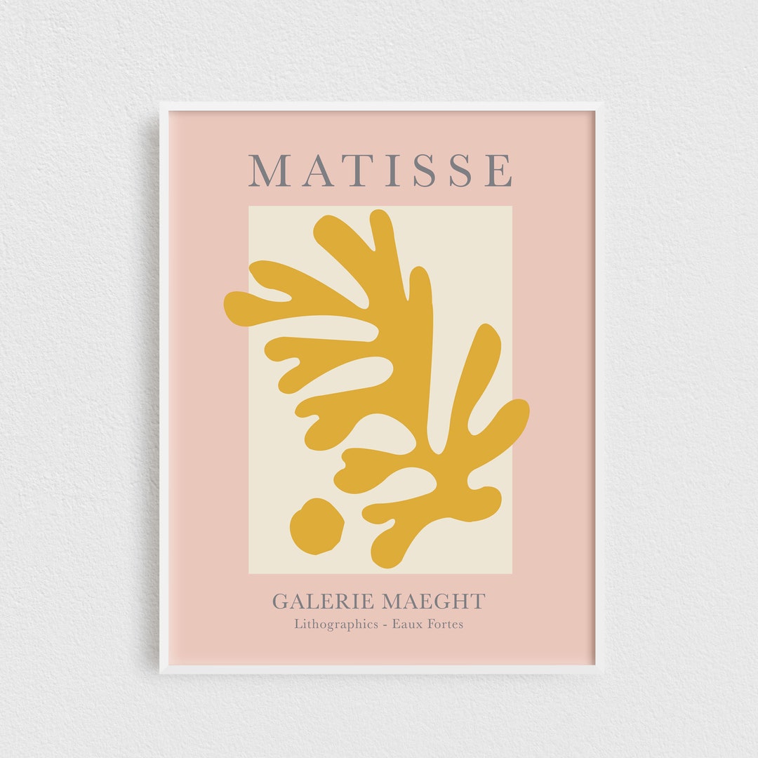 Henri Matisse Pink Poster, Galerie Maeght, Matisse Wall Art - Etsy