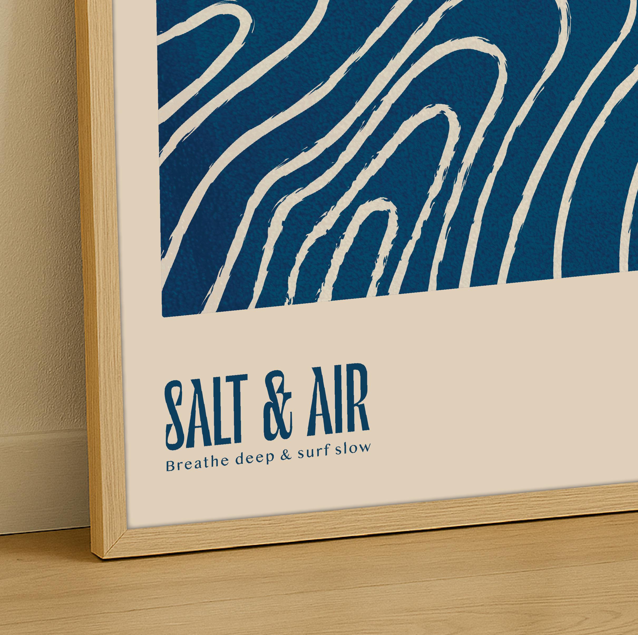 Salt & Air Printable, Beach Art, Ocean Wall Art, Beach House Decor ...