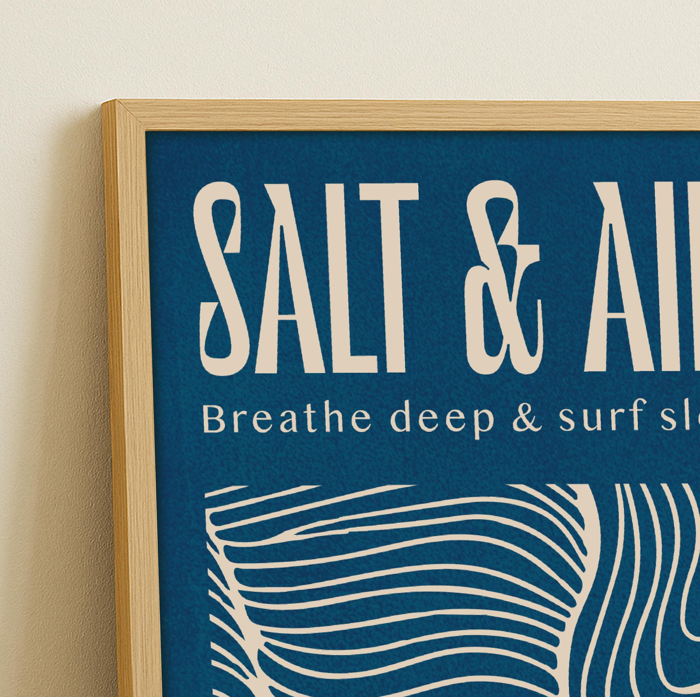 Coastal Wall Art, Ocean Wave Print, Vintage Surf Poster, Surfboard Wall ...