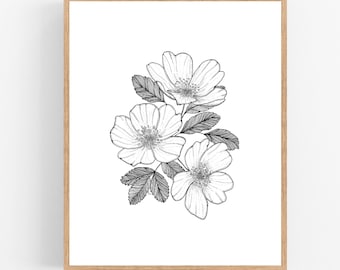 Wild Prairie Rose | Etsy