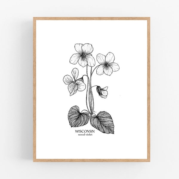 Wood Violets - Etsy