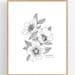 Georgia Cherokee Rose Ink Sketch Print / Printable / Art / Digital ...