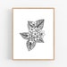 Mayflower Flower Ink Sketch Print / Massachusetts State Flower ...