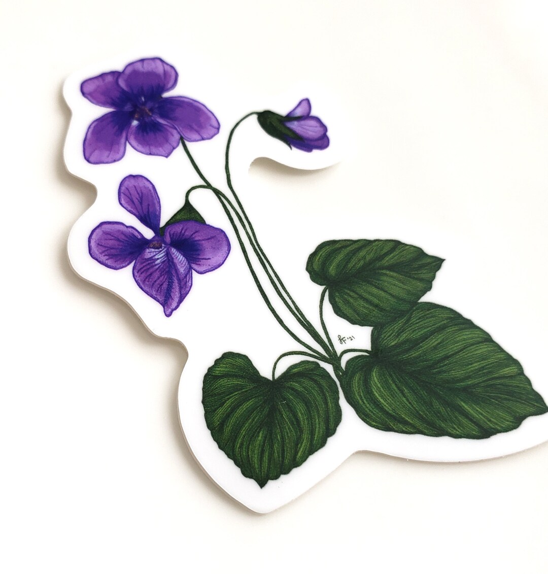 3" Violet Vinyl Sticker / Waterproof Violet Decal / Rhode Island State ...