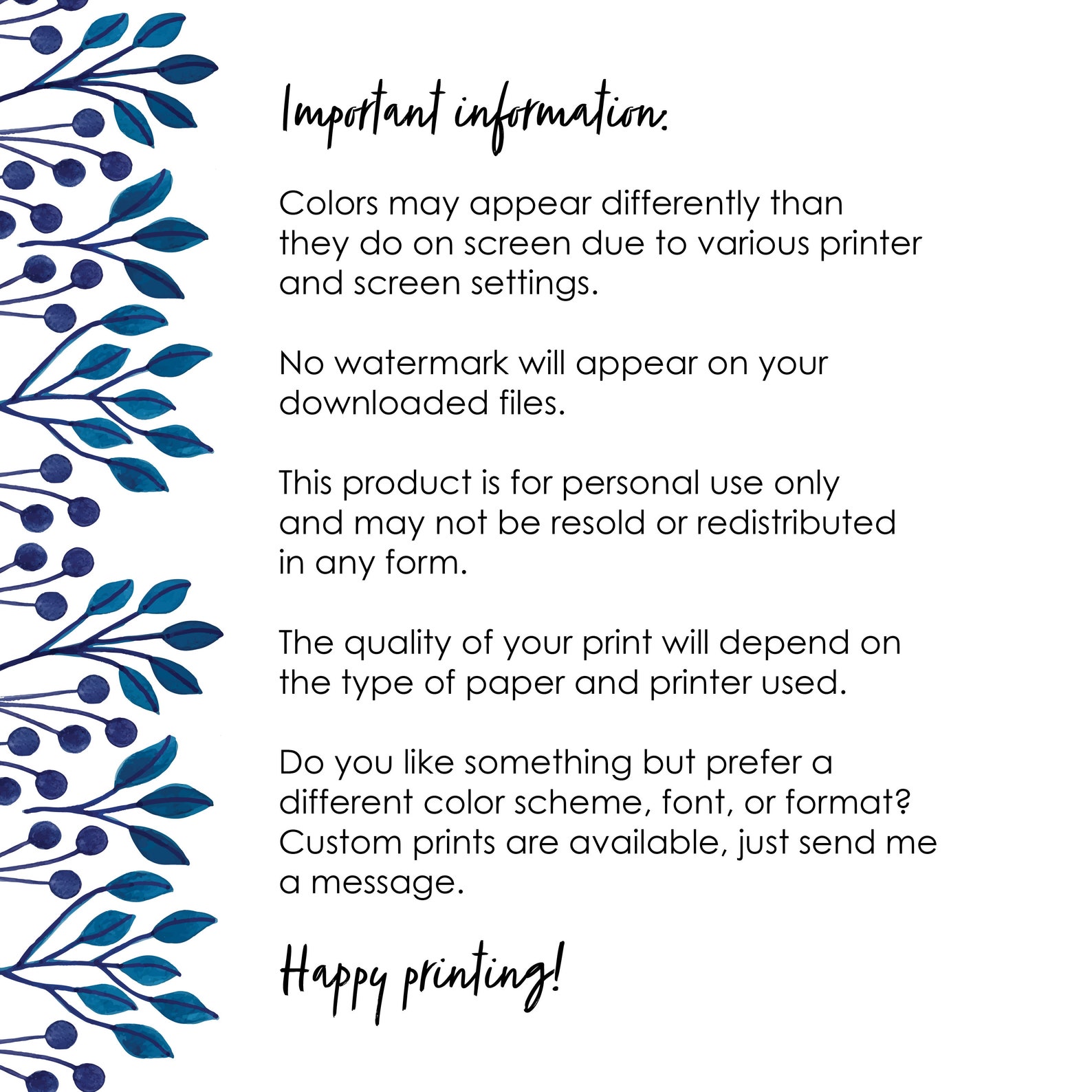 Maine White Pine Cone and Tassel Ink Illustration Print / Printable ...