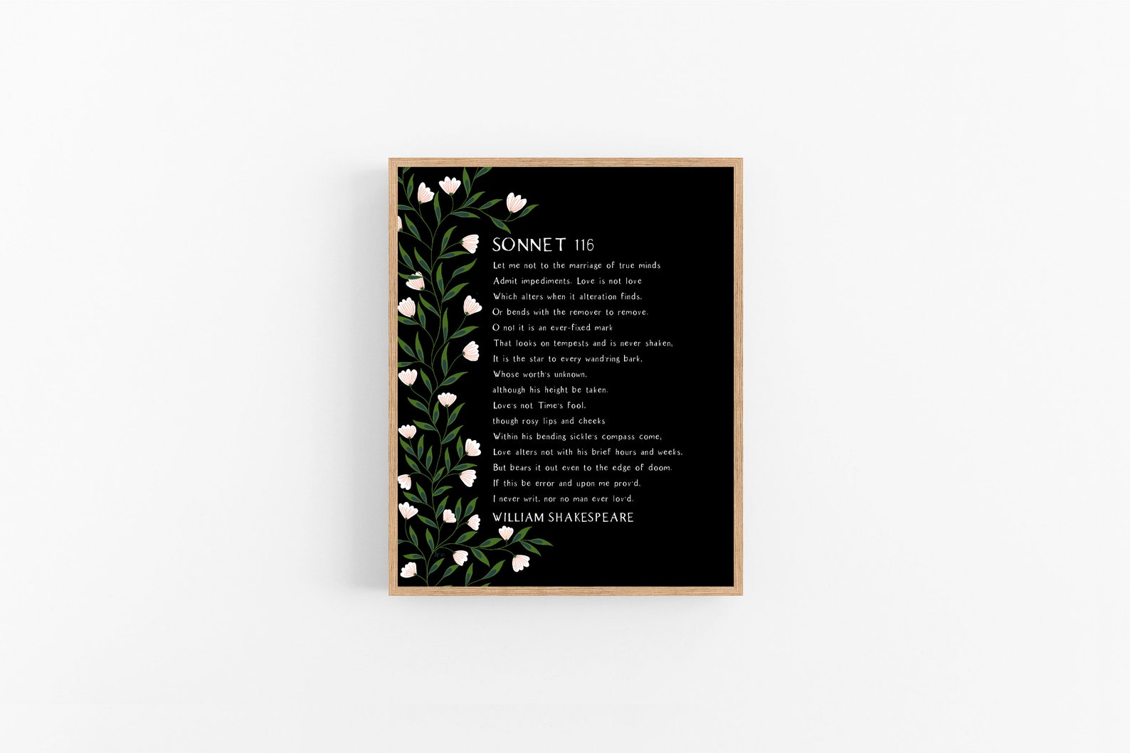 Sonnet 116 / Shakespeare / Printable / Art / Digital Download ...