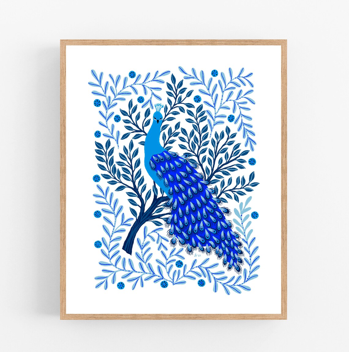 Blue Birds Set of 4 / Four 8x10s / Printable / Digital Download / Blue ...