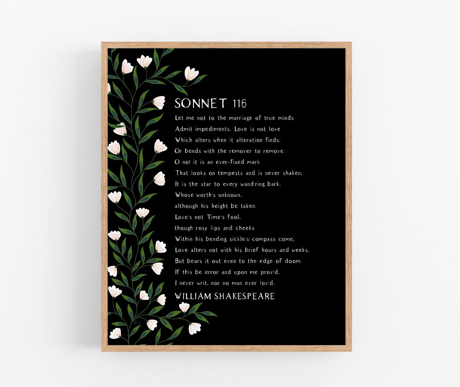 Sonnet 116 / Shakespeare / Printable / Art / Digital Download - Etsy
