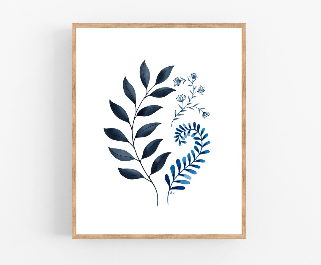 Blue No. 1 / Botanical Illustration/ Printable / Art / Digital Download ...